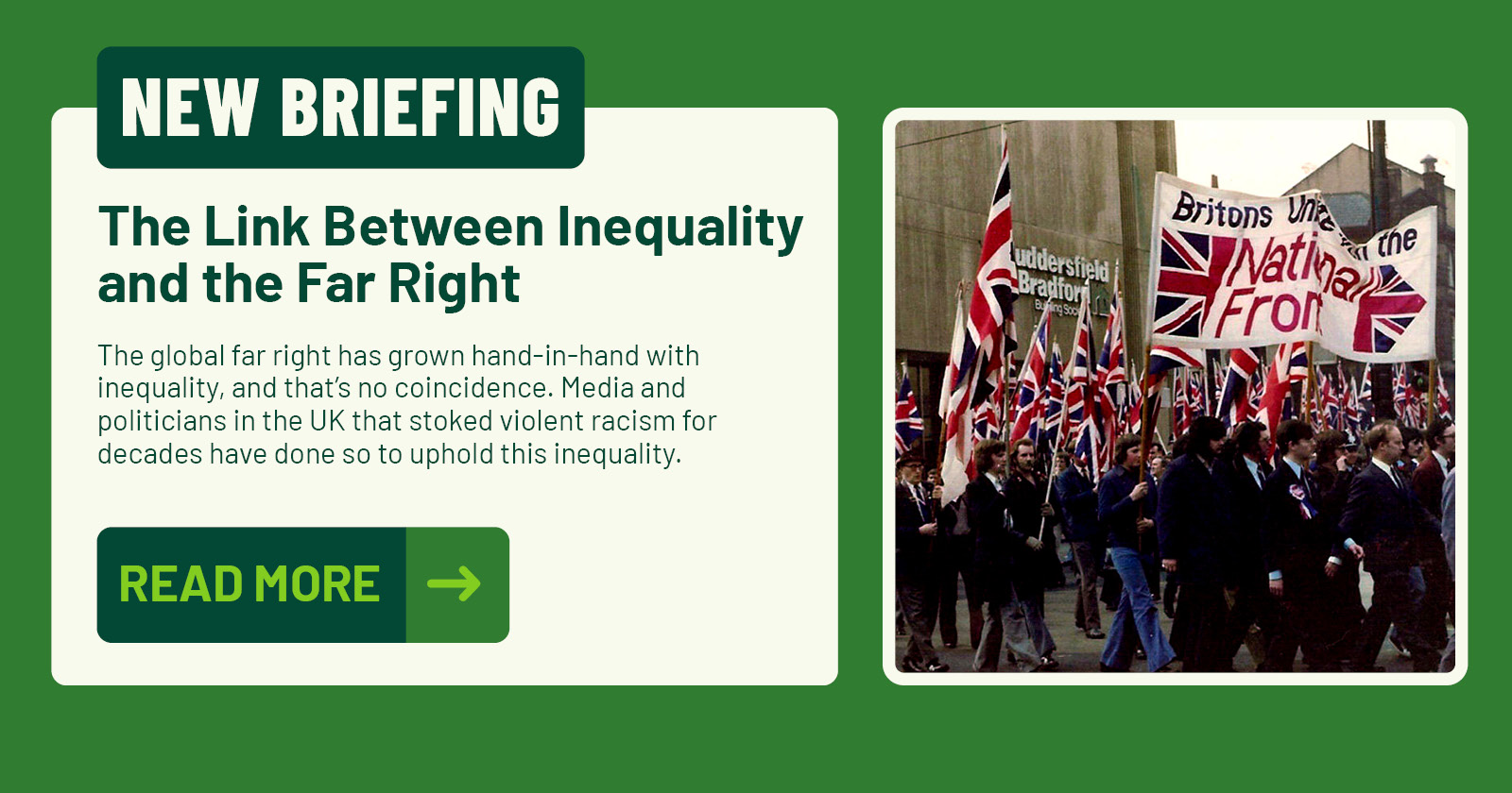 Briefing: The Link Between Inequality and the Far Right - Equality Trust